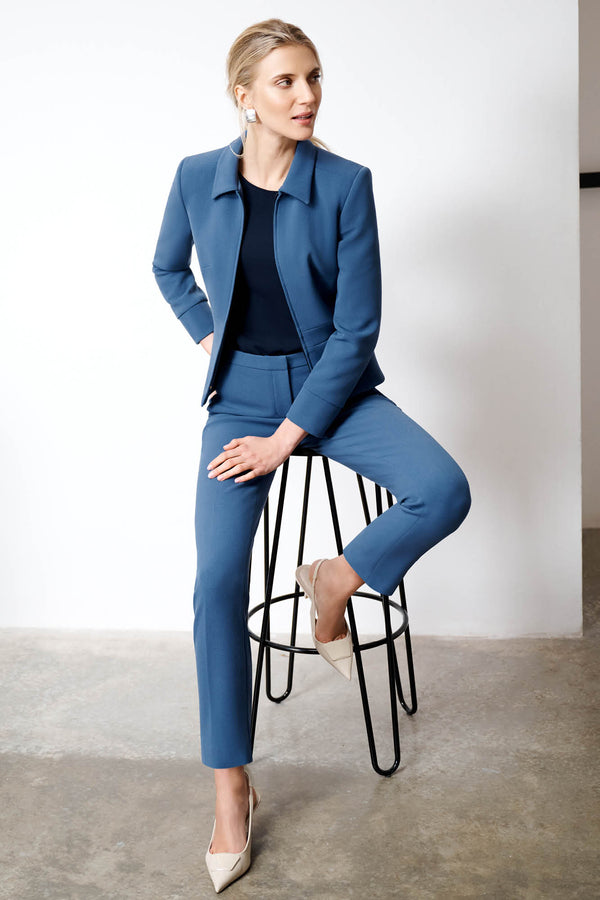 Clarence Turner Blue Trousers | Libby London